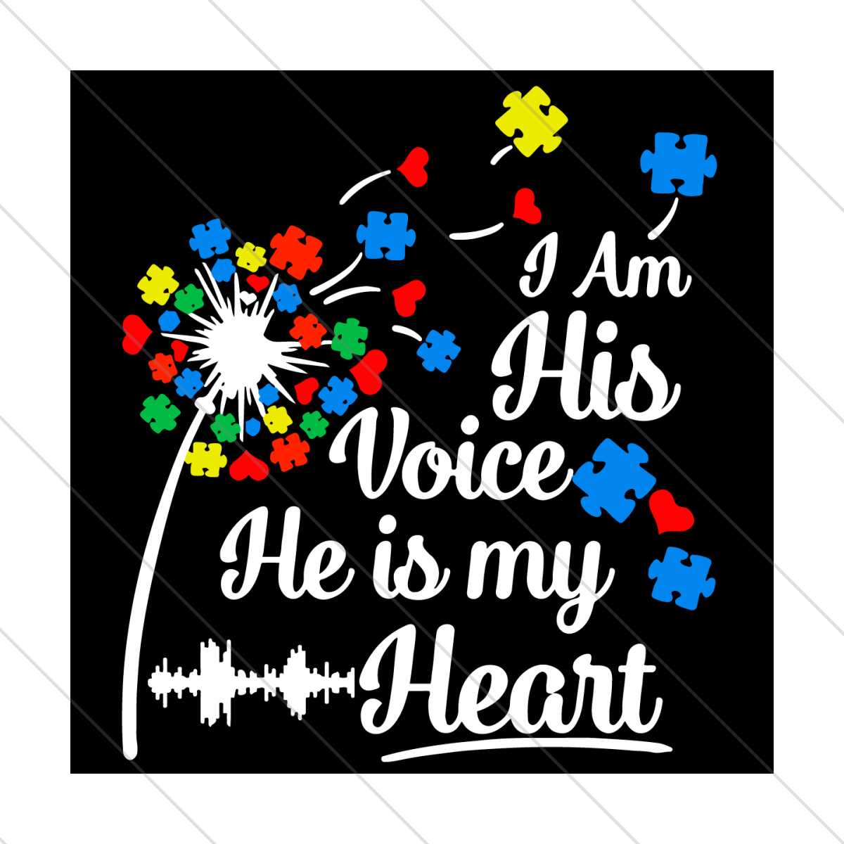 I Am His Voice He Is My Heart Svg, Autism Svg, Awareness Svg | Inspire ...