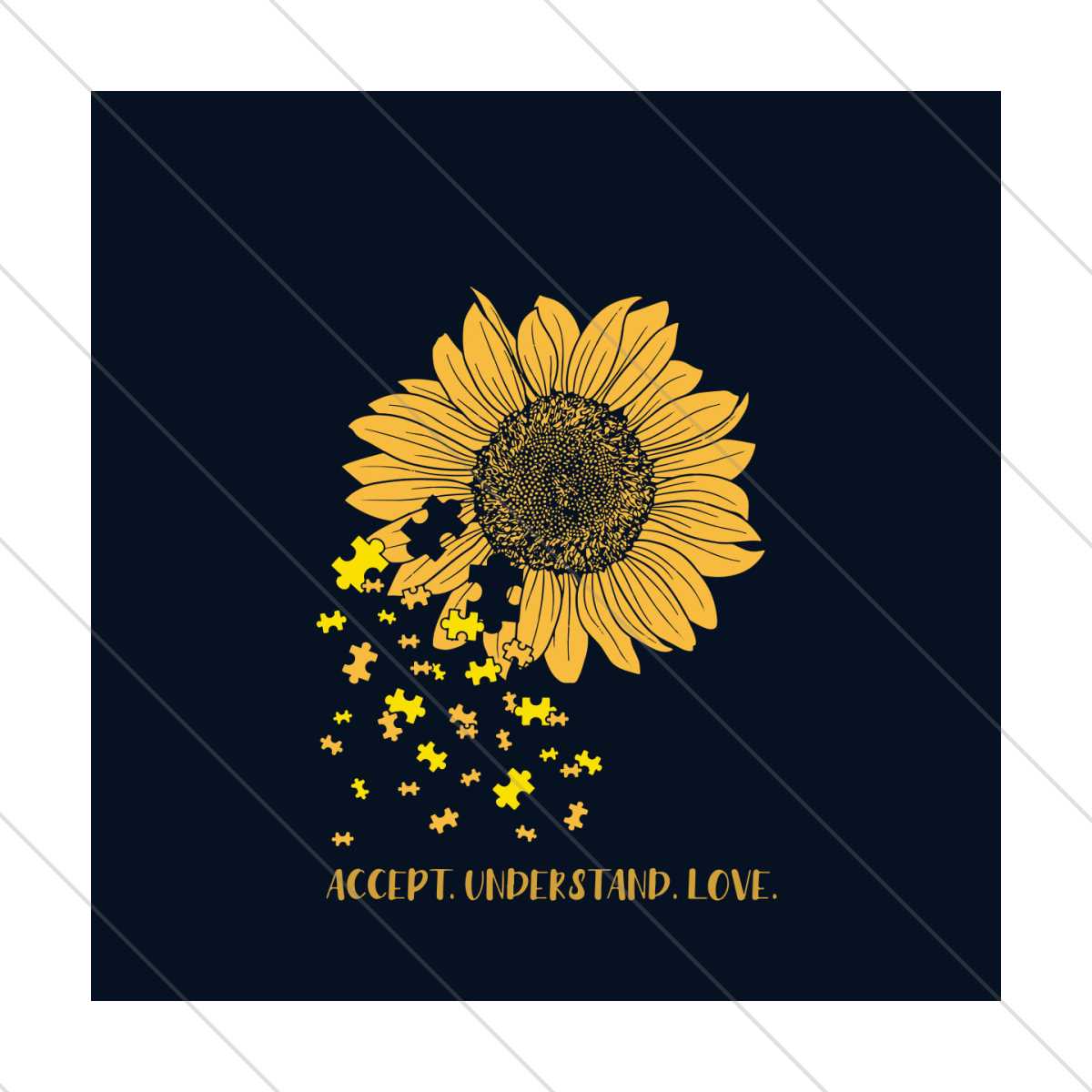 Accept Understand Love Sunflower Autism Awareness Svg, Autis | Inspire ...