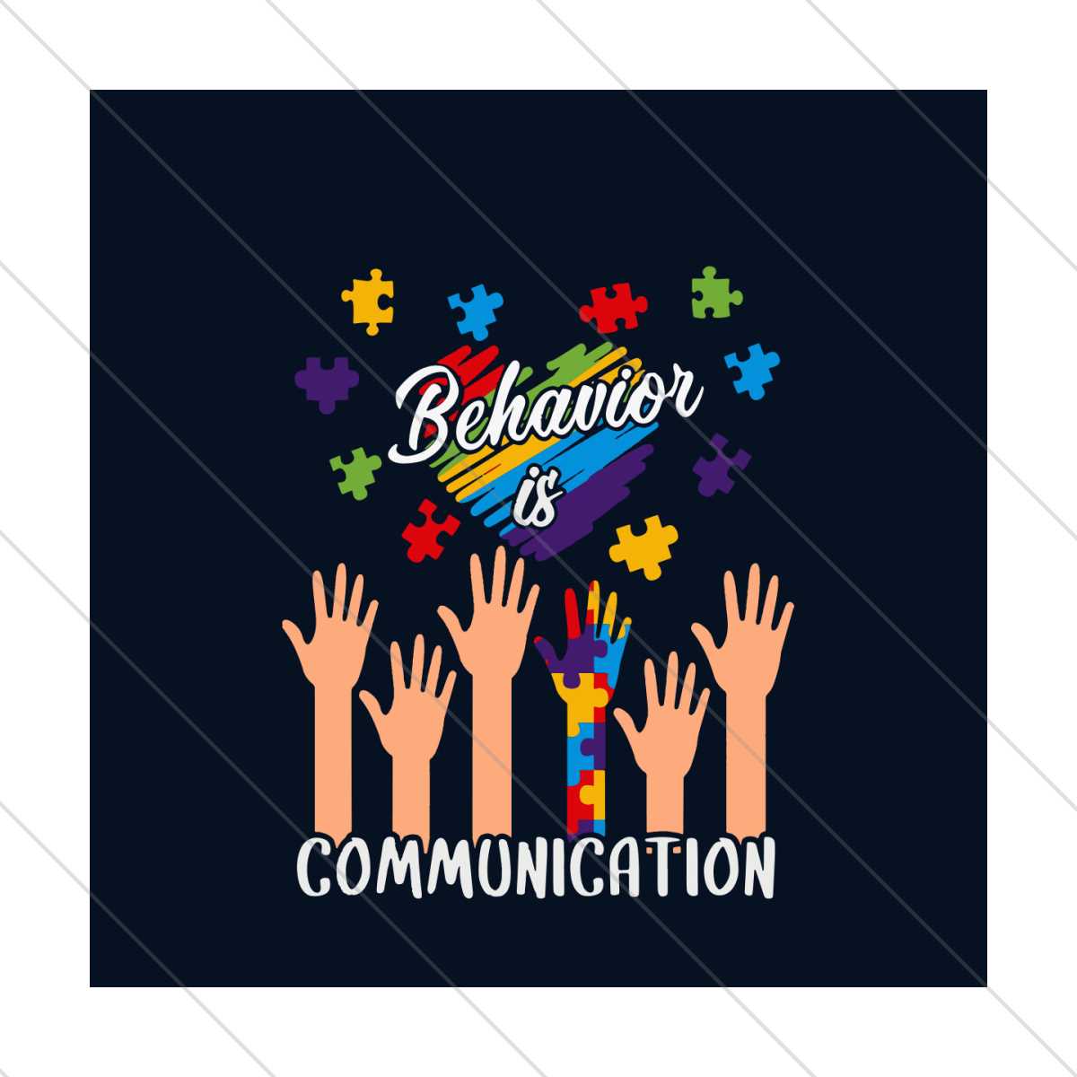 Autism Awareness Behavior Is Communication Svg, Autism Svg, | Inspire ...