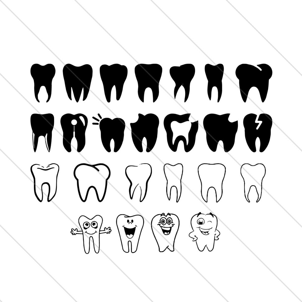 Baby Tooth Svg Bundle, Trending Svg, Tooth Svg, Teeth Svg, F | Inspire ...