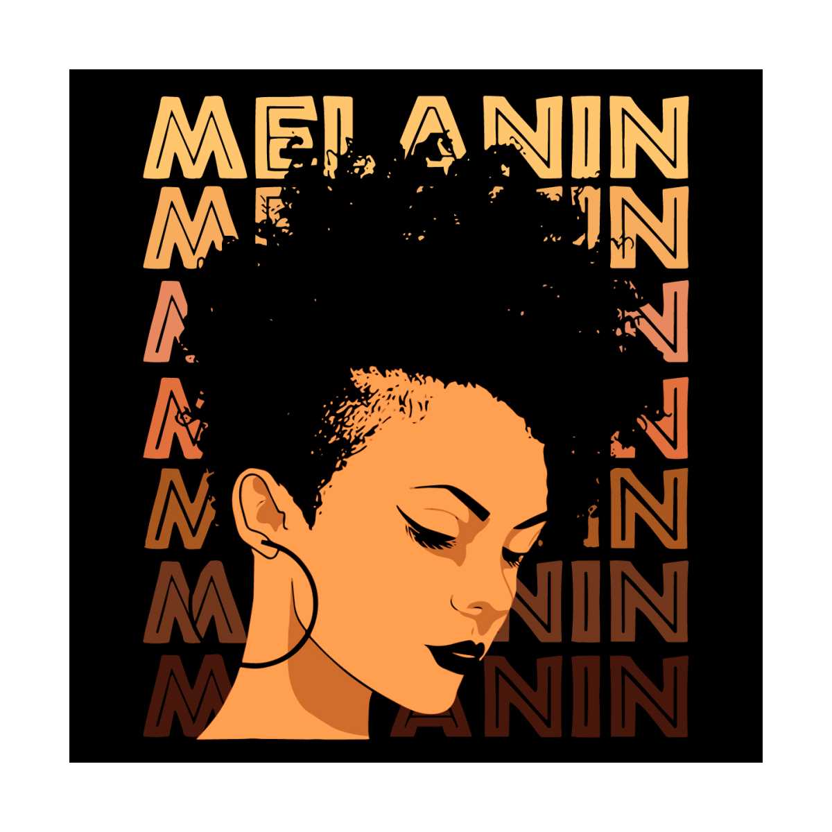 Melanin Girl Svg, Black Girl Svg, Melanin Svg, Afro Woman Sv - Inspire ...