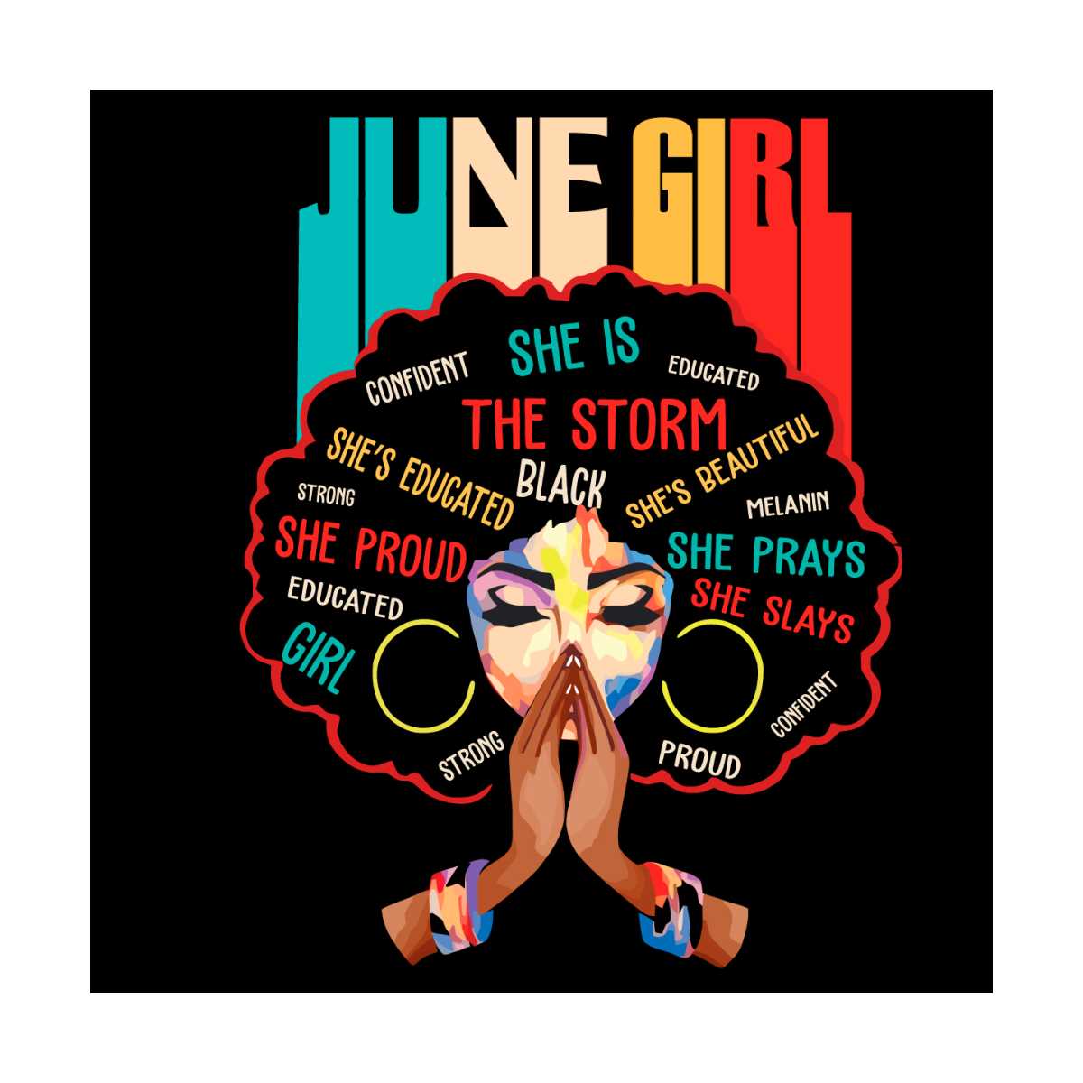 June Girl Svg, Birthday Svg, Birthday Girl Svg, Black Girl S | Inspire ...