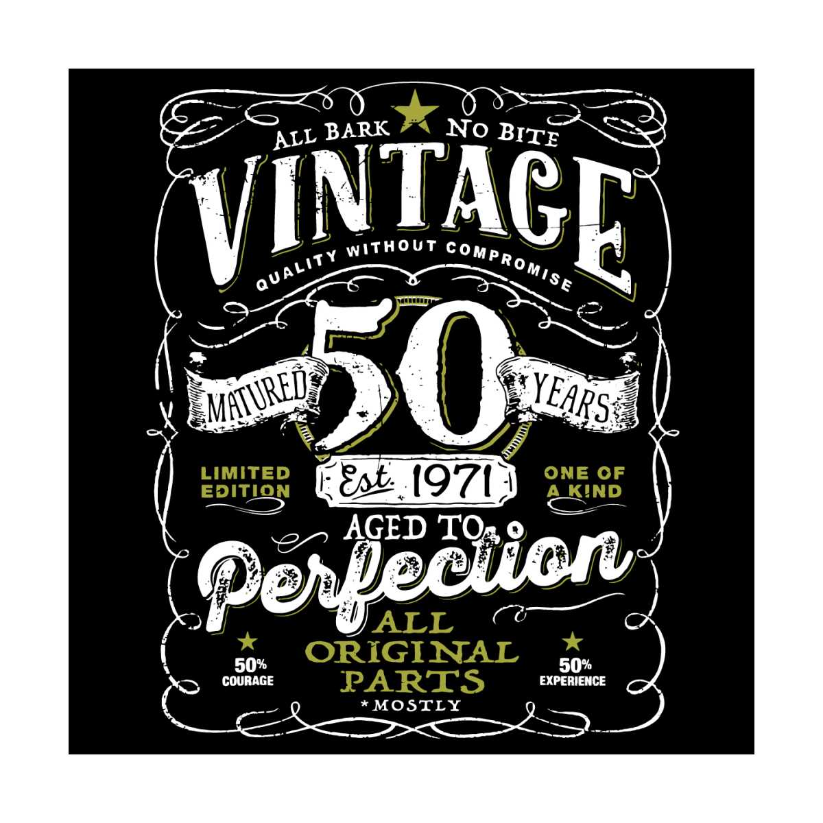 Vintage Matured 50 Years Est 1971 Aged To Perfection Svg, Bi | Inspire ...
