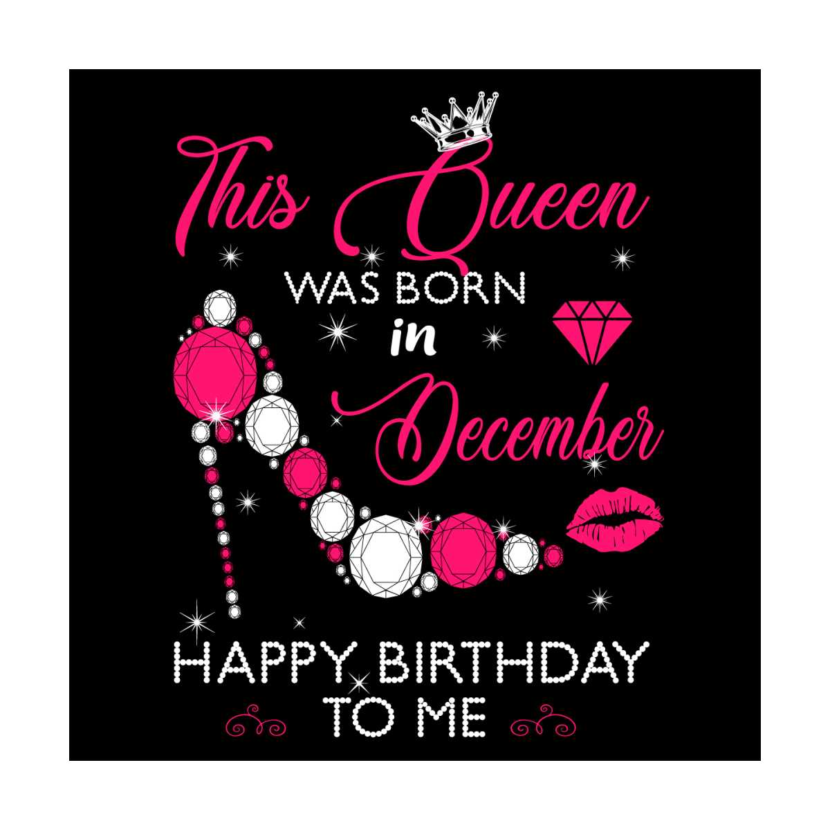 This Queen Was Born In December Happy Birthday To Me Svg, Bi | Inspire ...