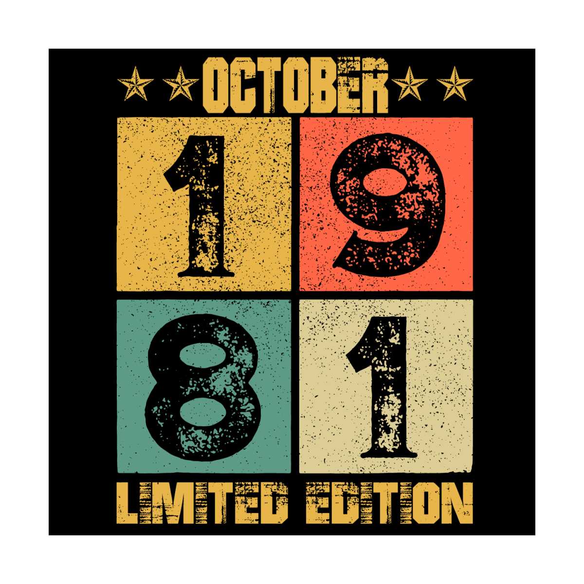October 1981 Limited Edition Svg, Birthday Svg, 40th Birthda | Inspire ...