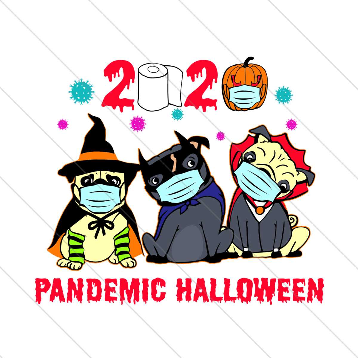 Pandemic Halloween 2020 Svg,Ghost Pumkin SVG, Cute Ghost Svg | Inspire ...
