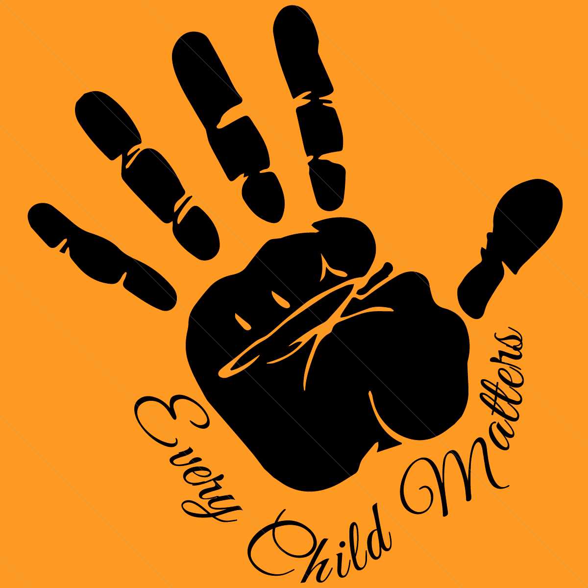 Every Child Matters Hand Print Svg | Inspire Uplift