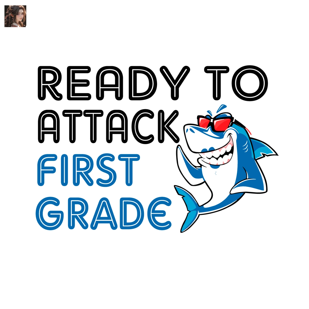 Ready To Attack Kindergarten Baby Shark Svg | Inspire Uplift