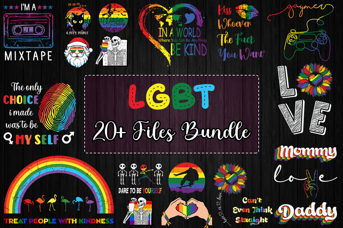 20 Files LGBT Bundle Svg, Lgbt Svg, Lgbt Quote Svg, Gay Svg - Inspire ...