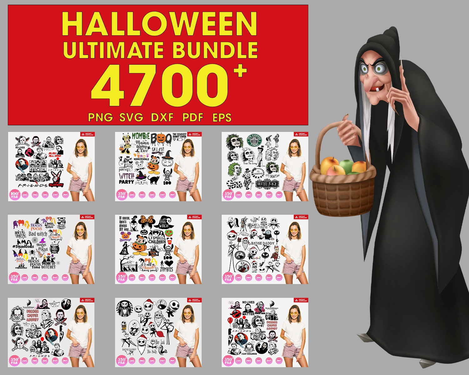 Halloween Ultimate Bundle 4700 Files Svg,MEGA HALLOWEEN BUND | Inspire ...