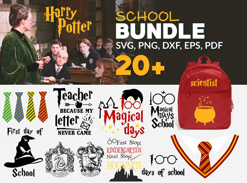 20 Harry Potter School Bundle, Trending Svg, Harry Potter Sv | Inspire ...