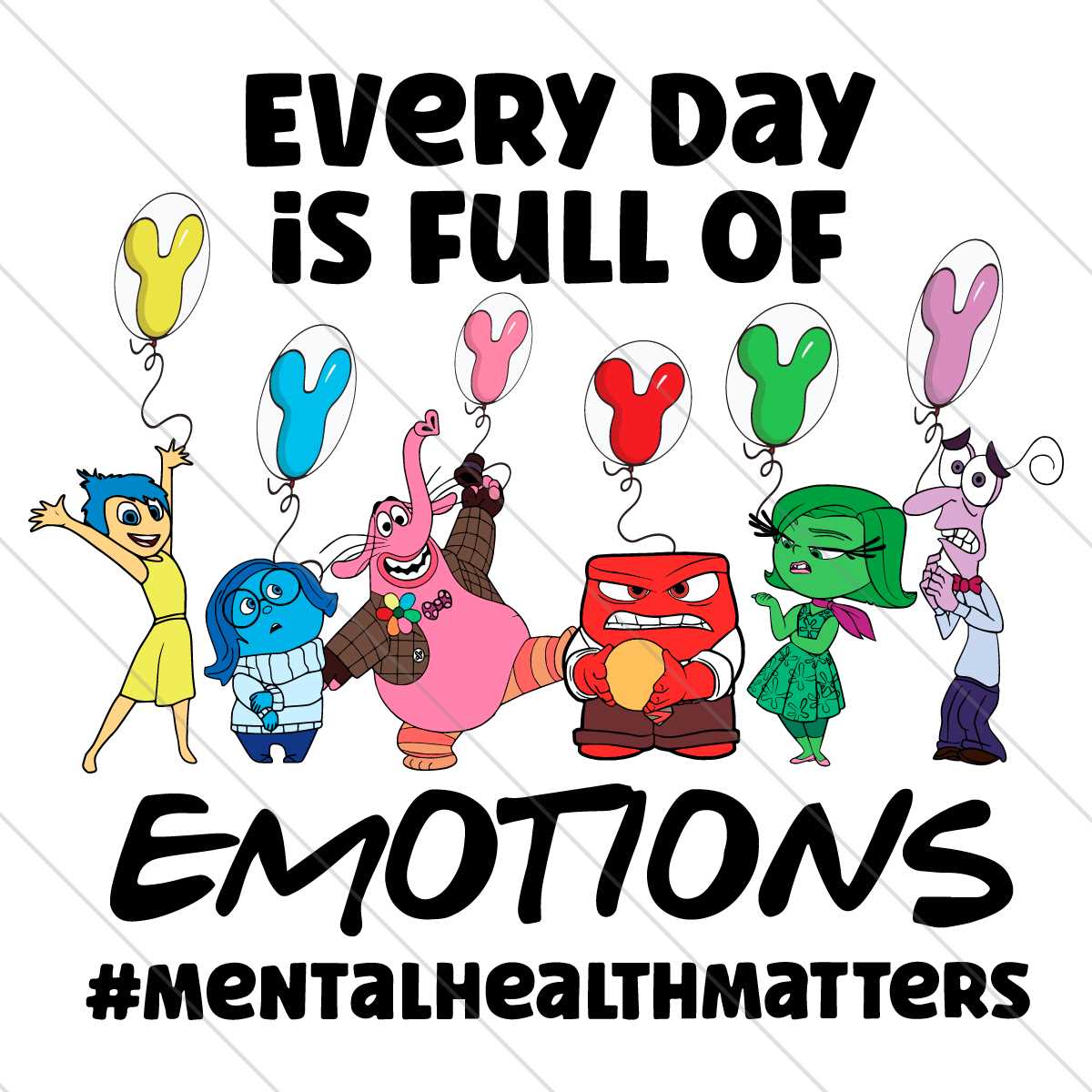 Inside Out Emotions Svg, Inside Out Mental Health Svg Instan | Inspire ...