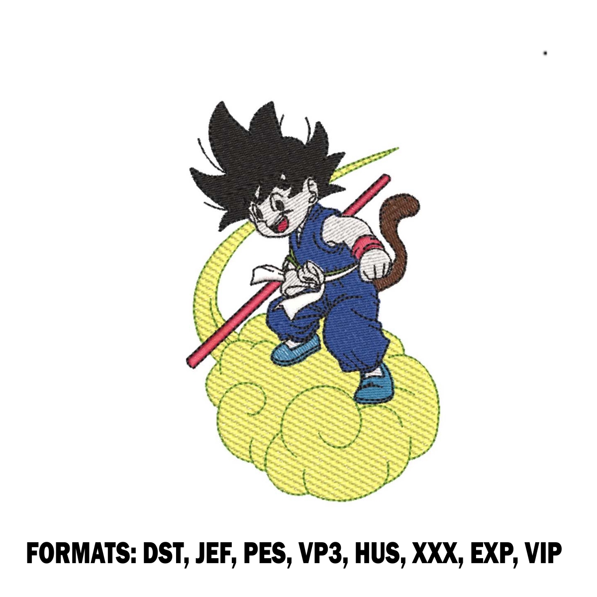 Son Goku Embroidery design | Inspire Uplift