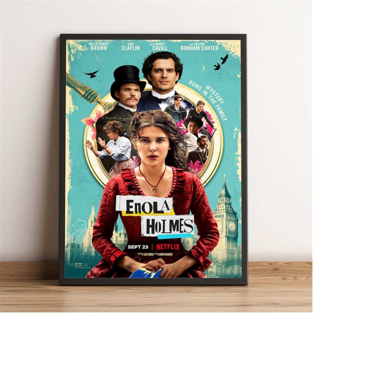 Enola Holmes Poster, Millie Bobby Brown Wall Art, Henry Cavi | Inspire ... Enola Holmes Poster, Millie Bobby Brown Wall Art, Henry Cavi | Inspire ...