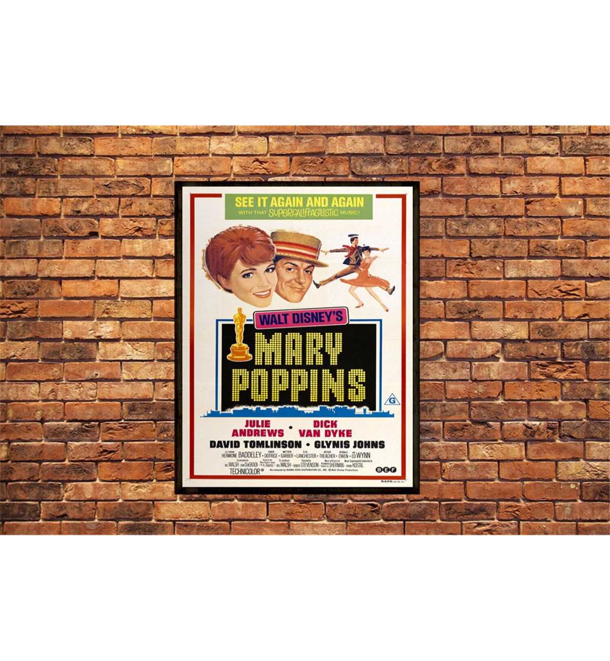 Mary Poppins Classic Movie Cover Po ster asd - Inspire Uplift