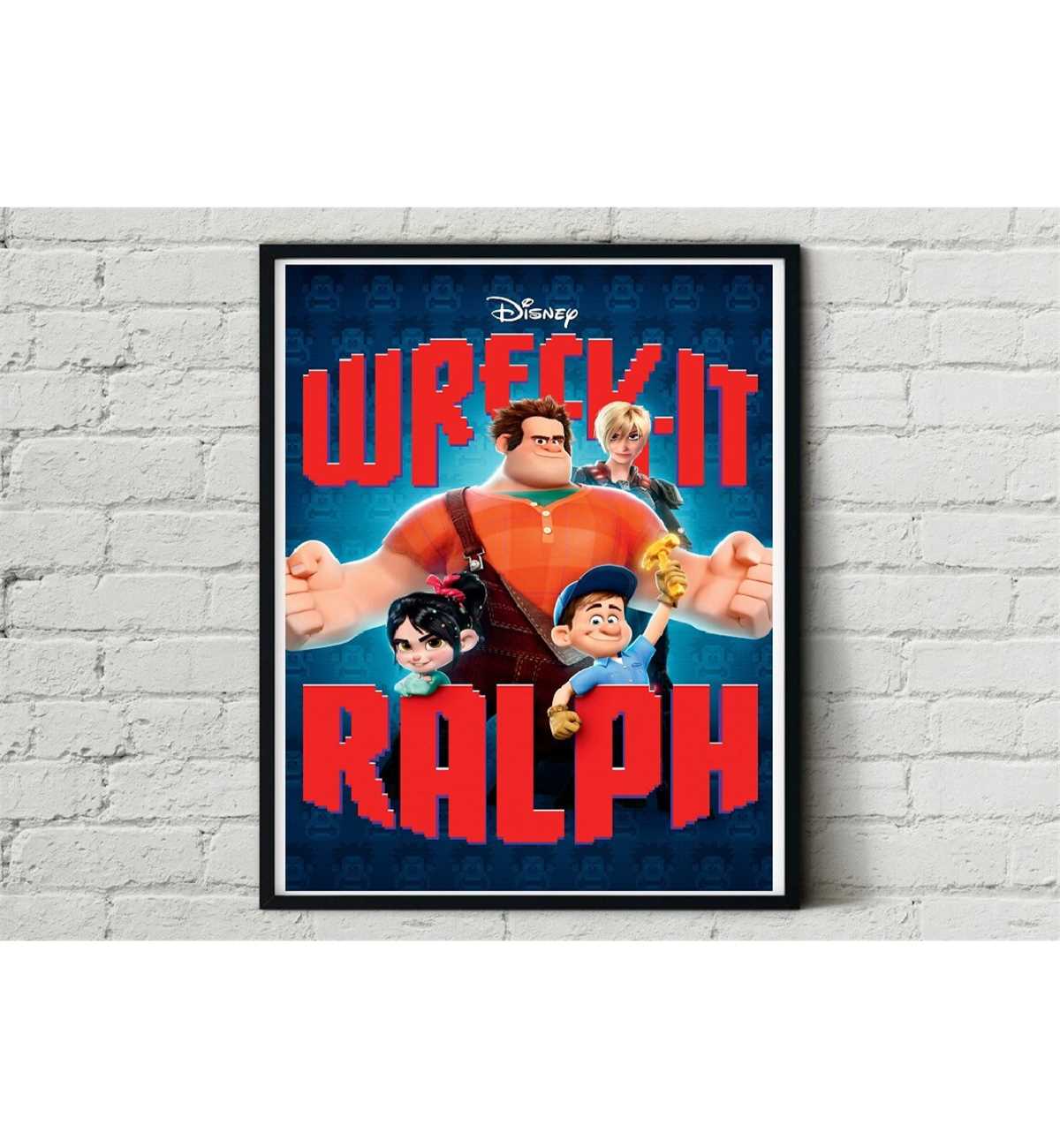 Wreck-It Ralph Animation Art Design Movie Film Poster | Inspire Uplift