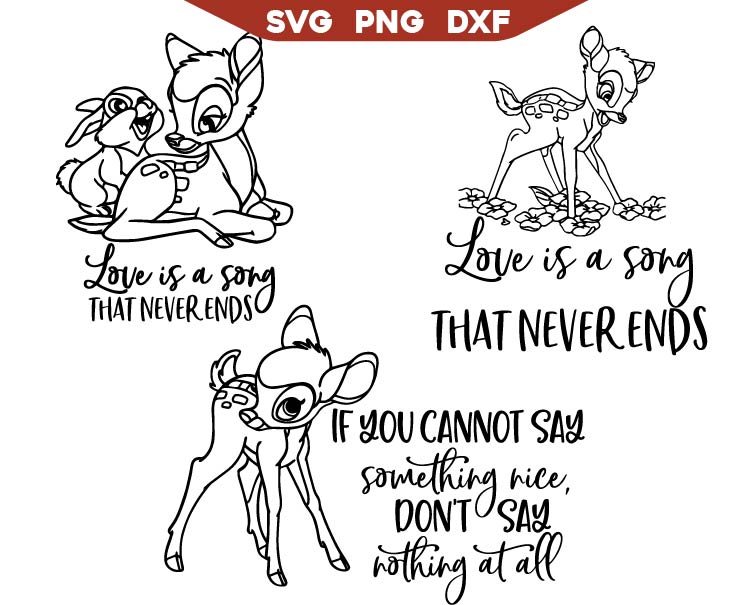 Disney Bambi Svg, Bambi Mega Bundle Svg, Bambi Svg Png, Bamb - Inspire ...