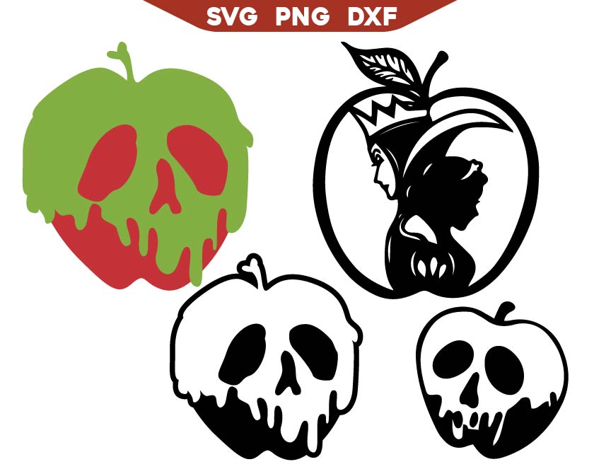 Disney Poison Apple Svg, Evil Queen Svg, Disney Villain Svg - Inspire ...