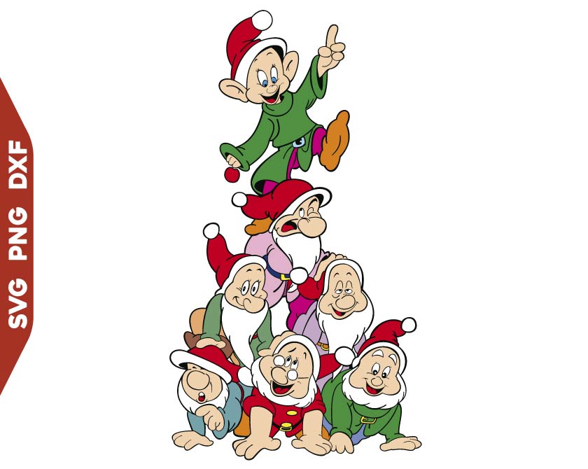 Disney The Seven Dwarfs Christmas Svg, 7 Dwarfs Christmas, D - Inspire ...