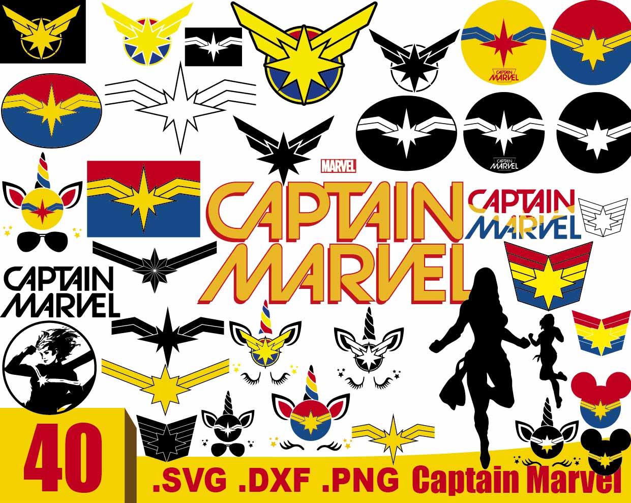 Captain Marvel Svg, Superhero Svg, Captain Marvel Logo Svg, - Inspire ...