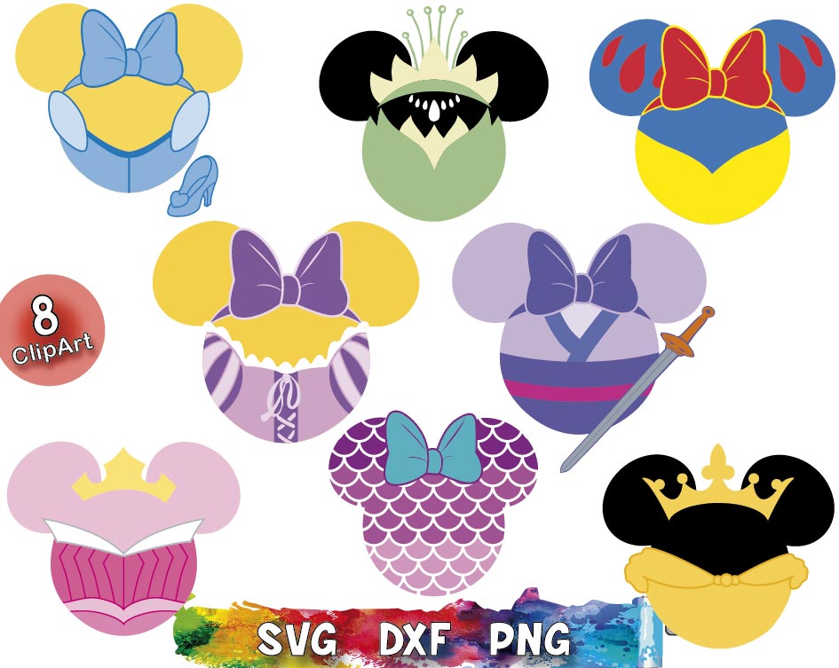Minnie Shaped Svg, Disney Princess Minnie Head Svg, Layered - Inspire ...