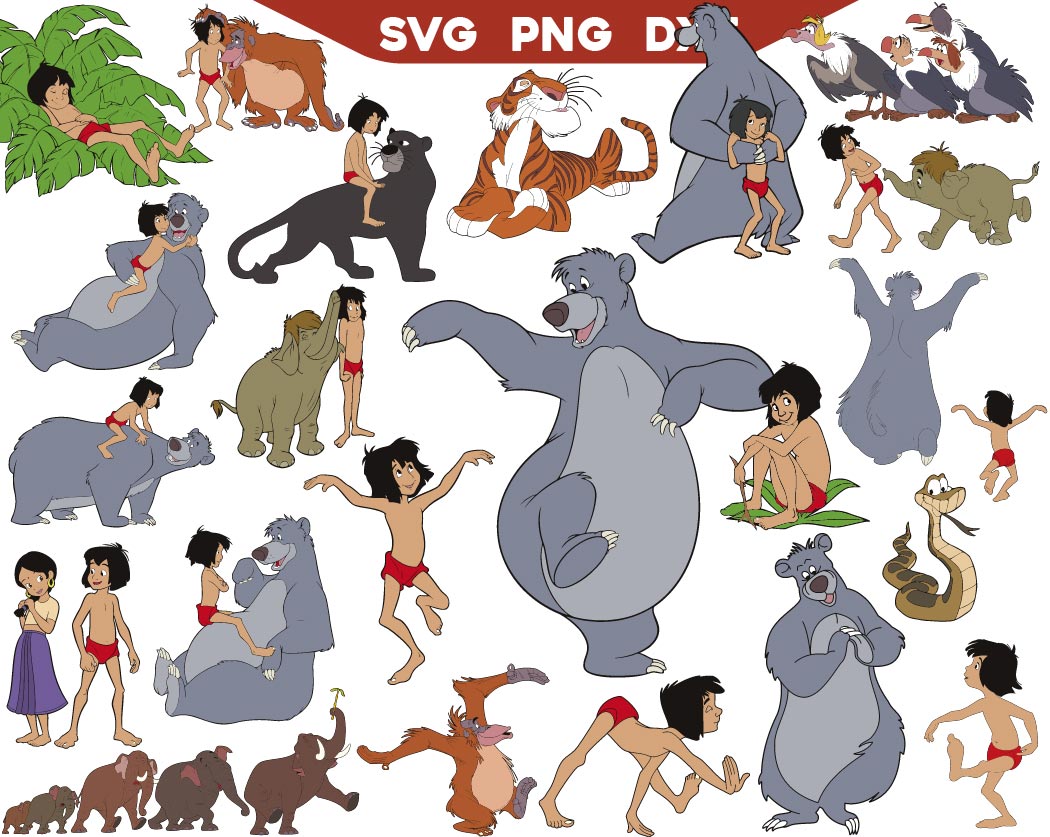 Jungle Book Svg Bundle, Jungle Book Svg, Baloo Svg, The Jung - Inspire ...