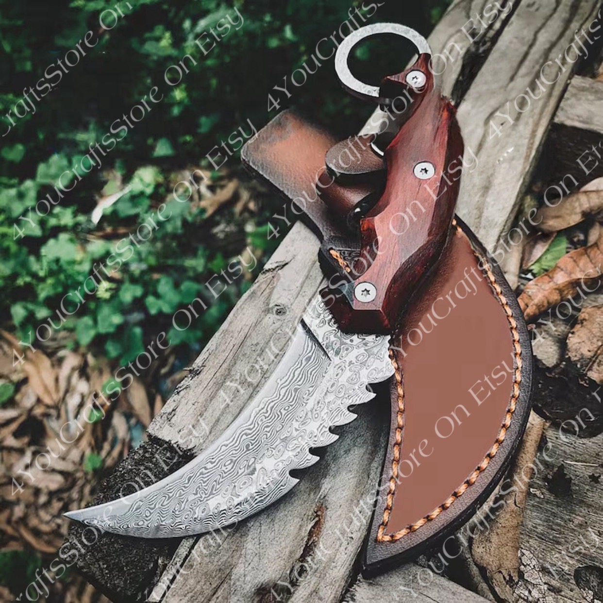Hand Forged Karambit Knife , Damascus Steel Karambit Knife , | Inspire ...