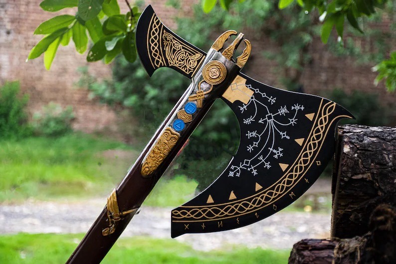God of War Leviathan axe, Handmade Leviathan Axe Replica, Kr | Inspire ...