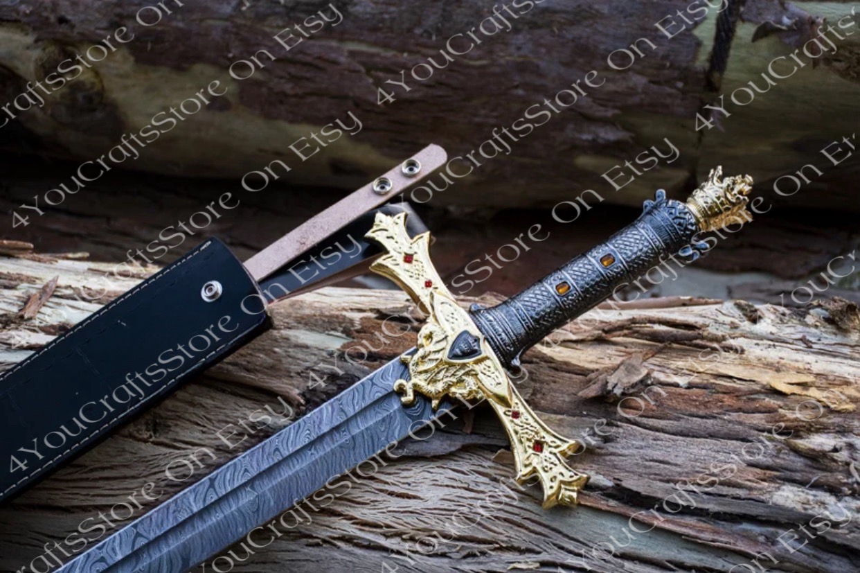 Viking Sword, Hand Forged Sword, Damascus Sword, Long Sword, | Inspire ...
