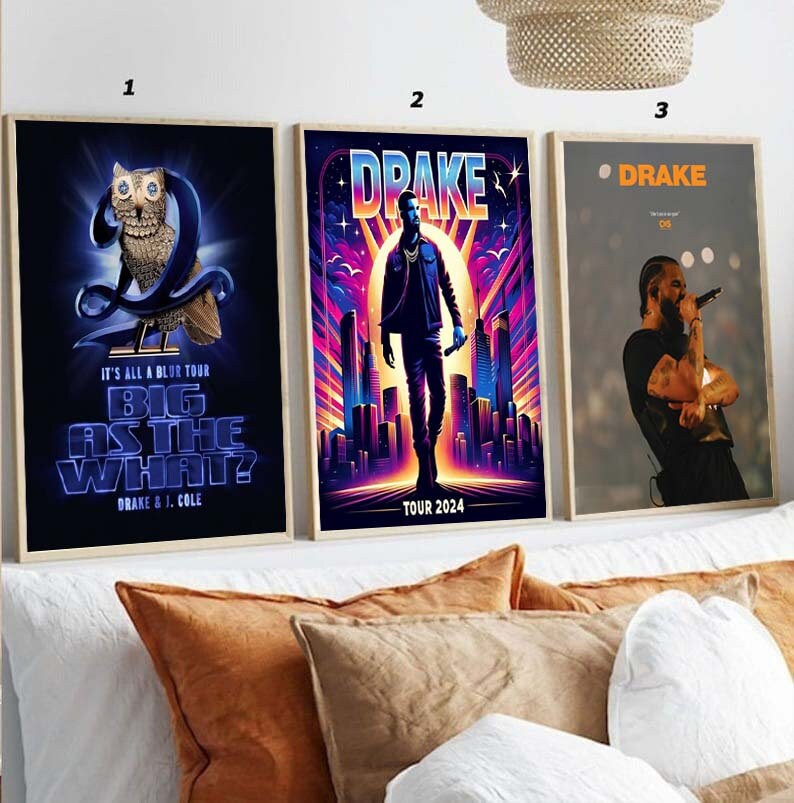 Drake 2024 Poster, Drake Tour 2024 Poster | Inspire Uplift