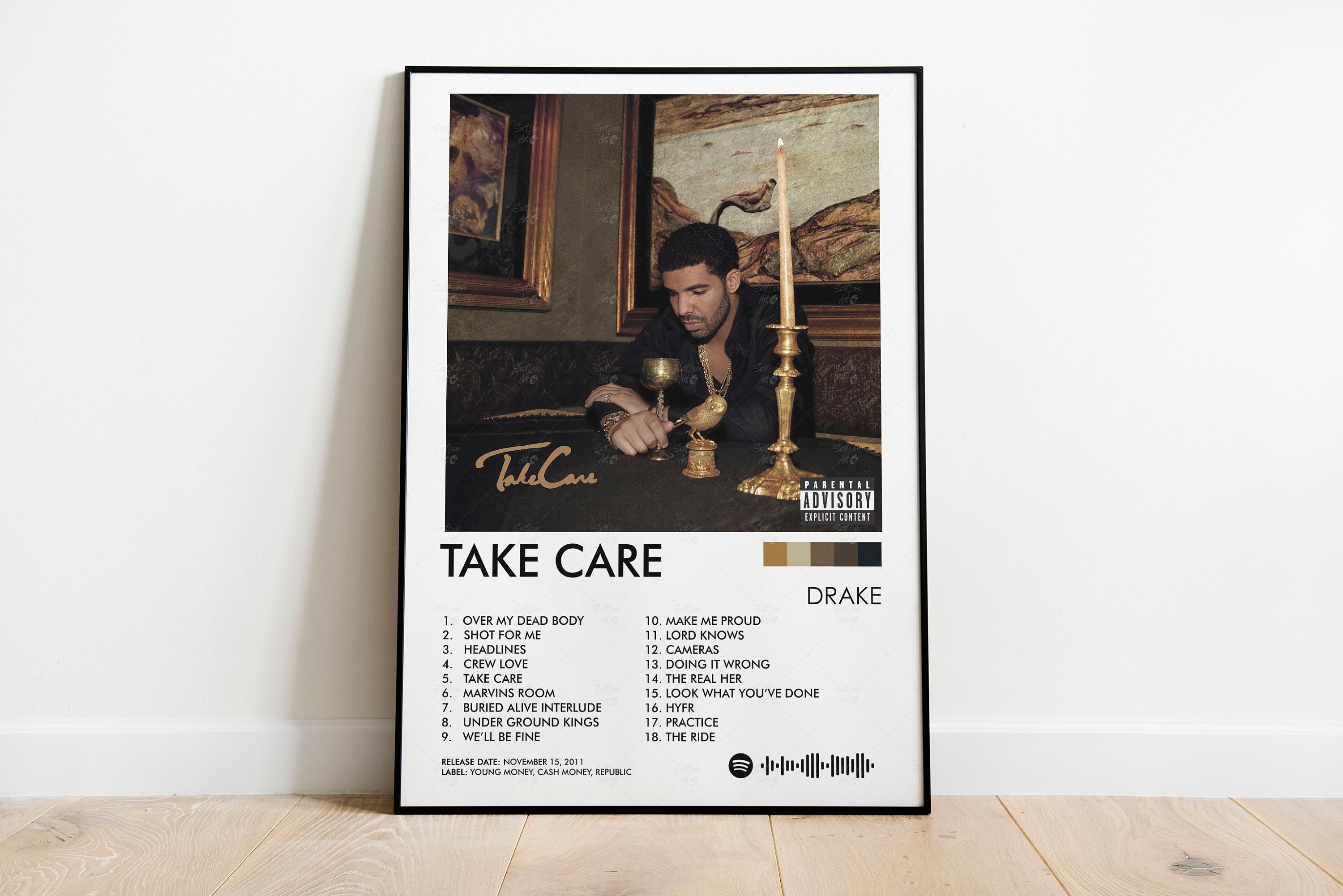 Drake Poster Take Care Poster, Drake Take Care Album poster, | Inspire ...