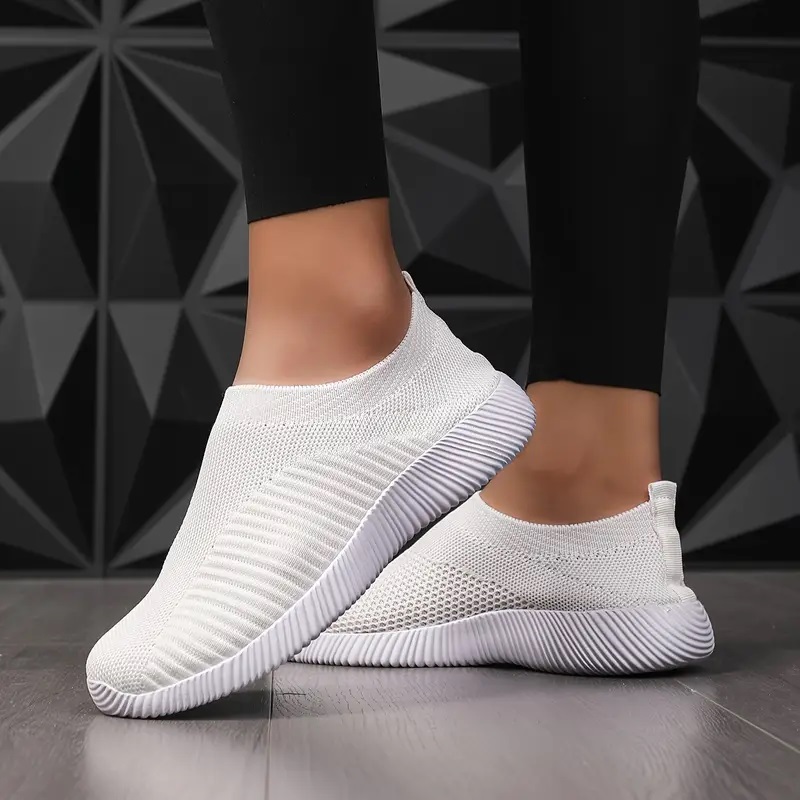 Womens Solid Color Lightweight Mesh Sneakers | Inspire Uplift