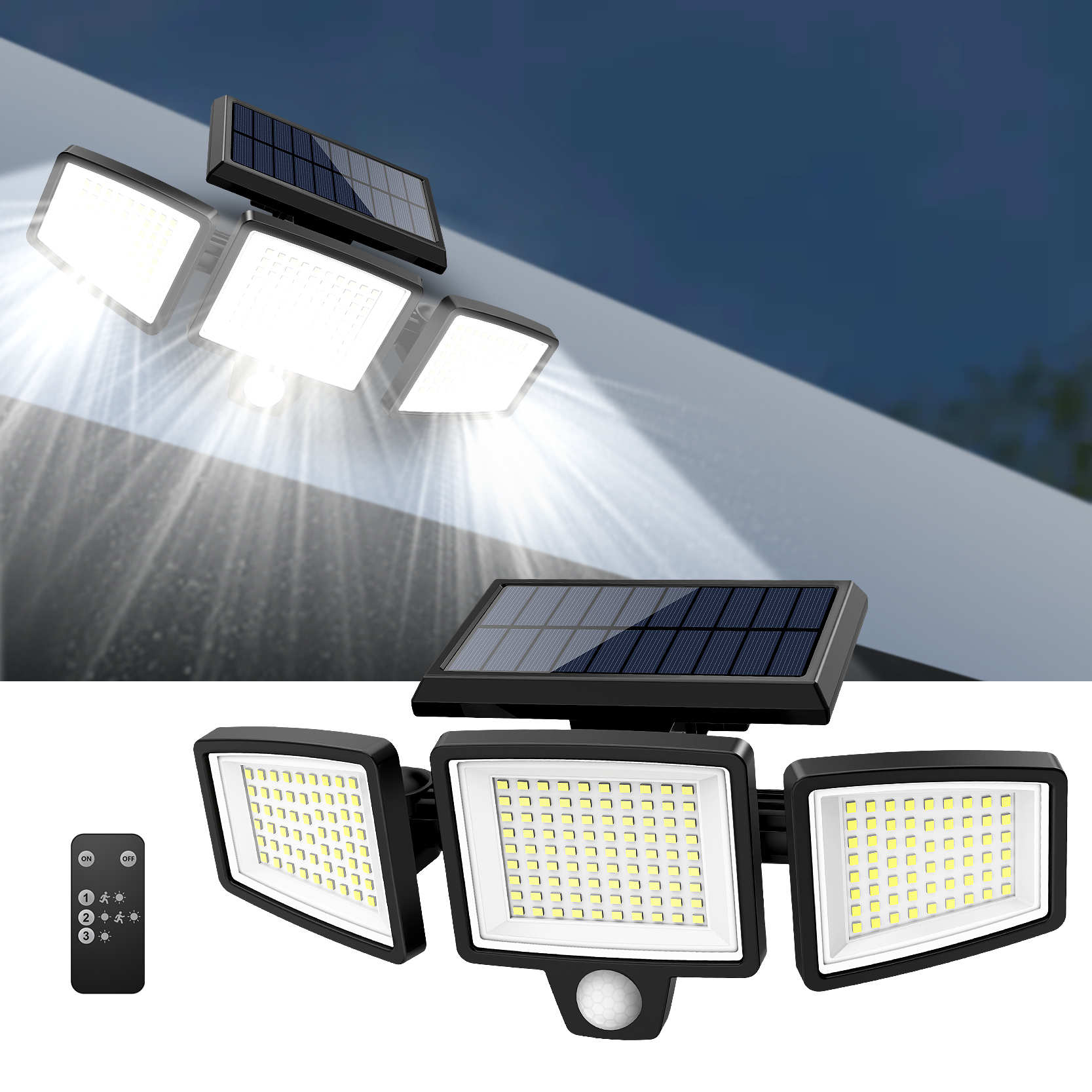Outdoor Solar Motion Sensor Light 210 LED 2500LM | Inspire Uplift