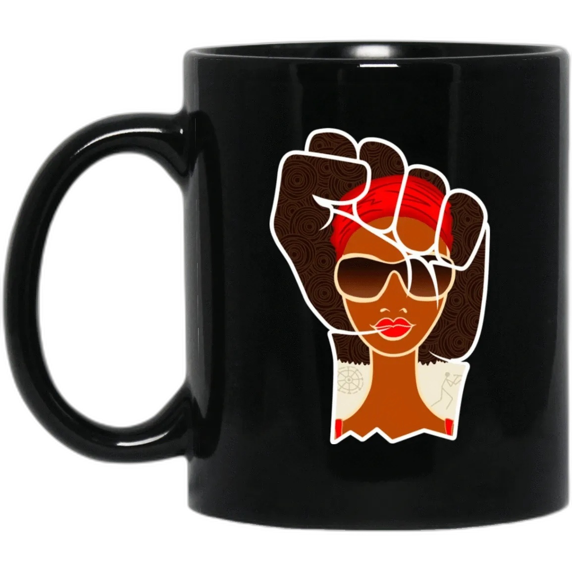 African American Coffee Mug Melanin Poppin Black Women Afro | Inspire ...