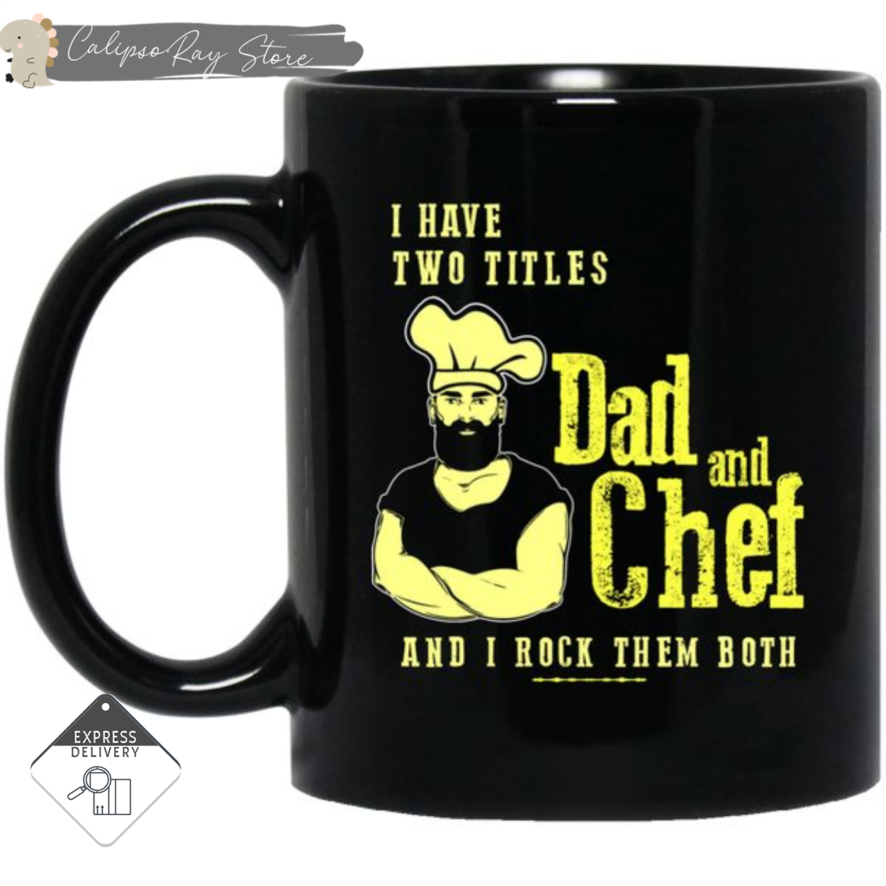 I Have Two Titles Dad And Chef Mugs, Custom Coffee Mugs, Per | Inspire ...