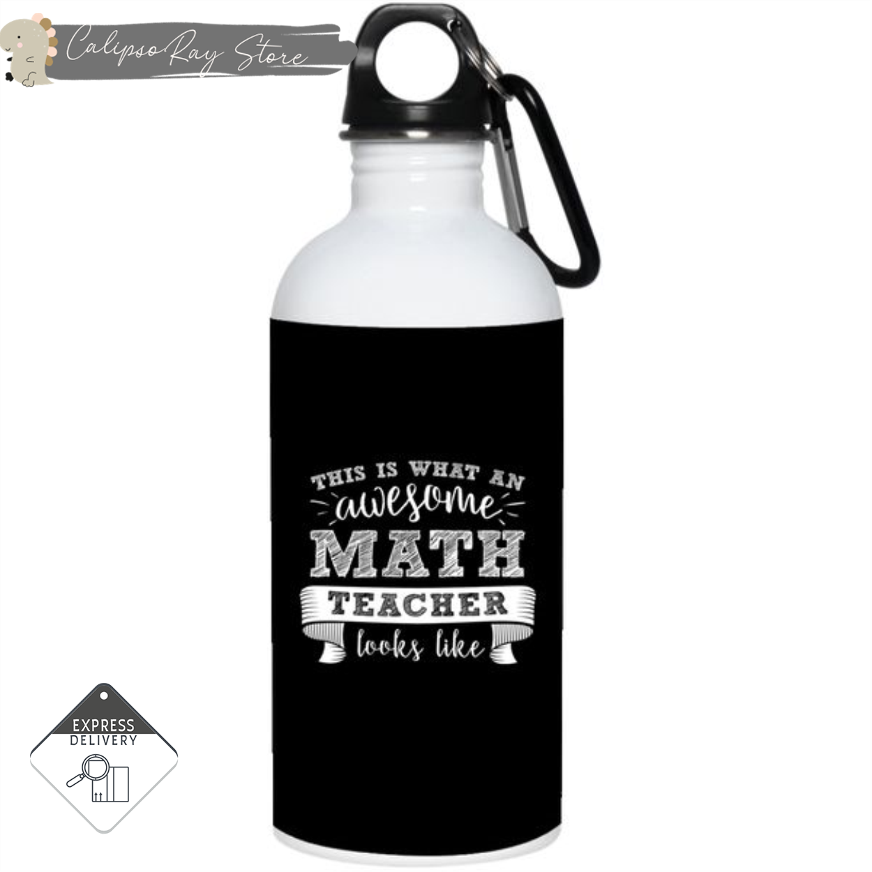 This Is An Awesome Math Teacher 20oz Stainless Steel Water B | Inspire ...
