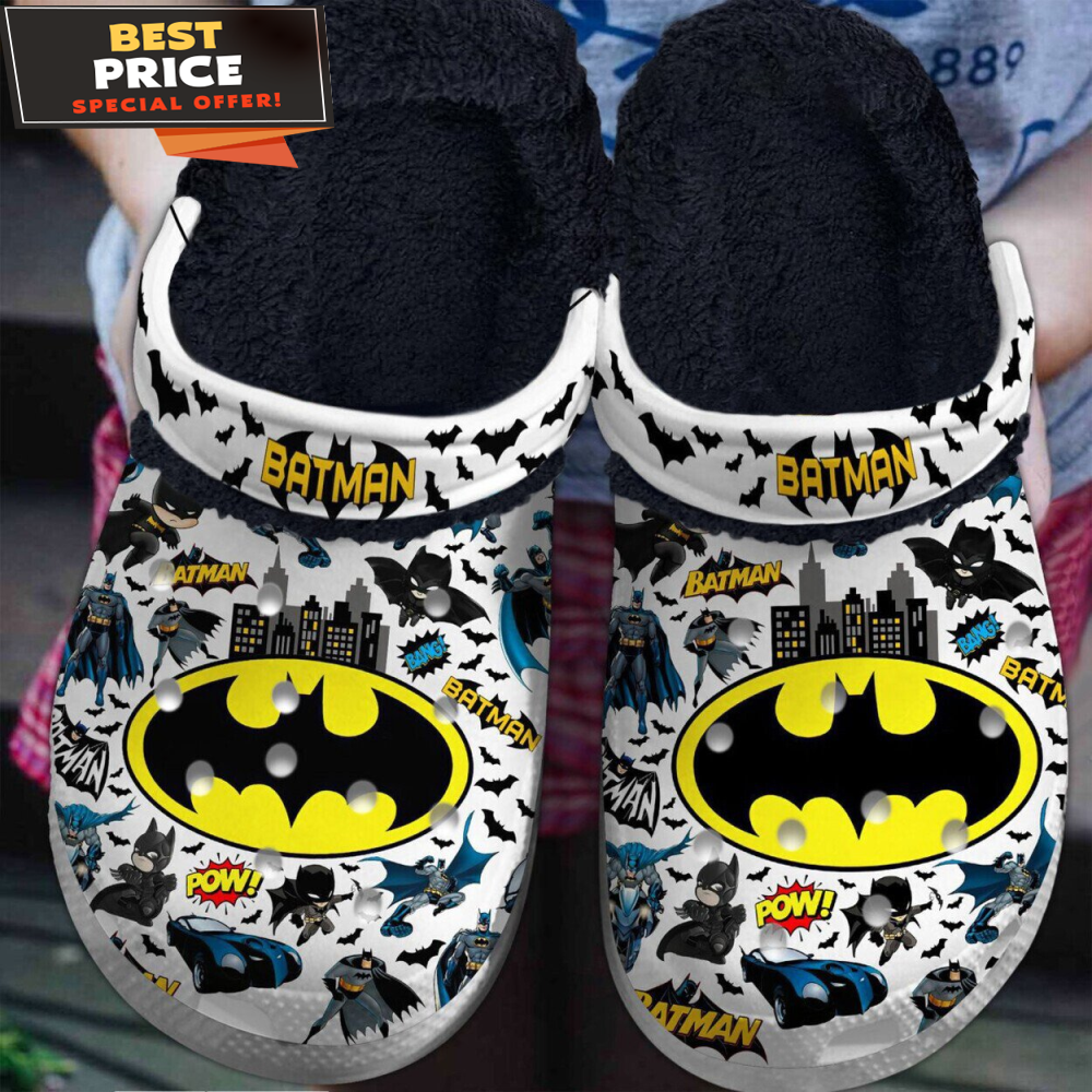Batman Pow Movie Theme Inspired Comfort Fleece Lined Crocss | Inspire ...