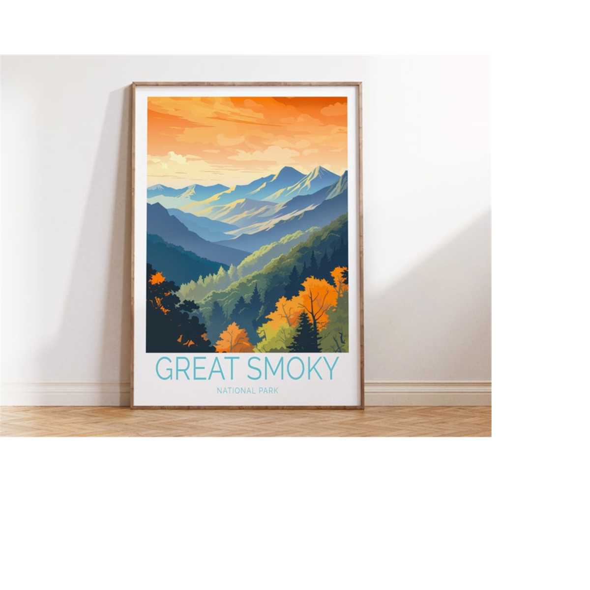 Great Smoky Mountains National Park Travel Poster, Great Smo | Inspire ...