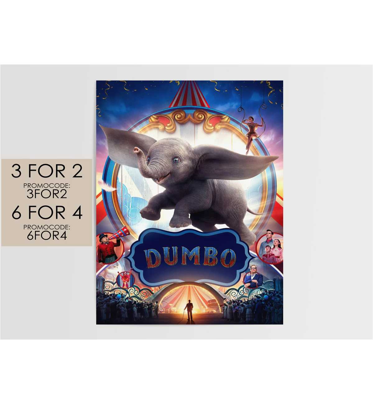 Dumbo 2019 Poster - Disney Pixar Movie Poster - Inspire Uplift