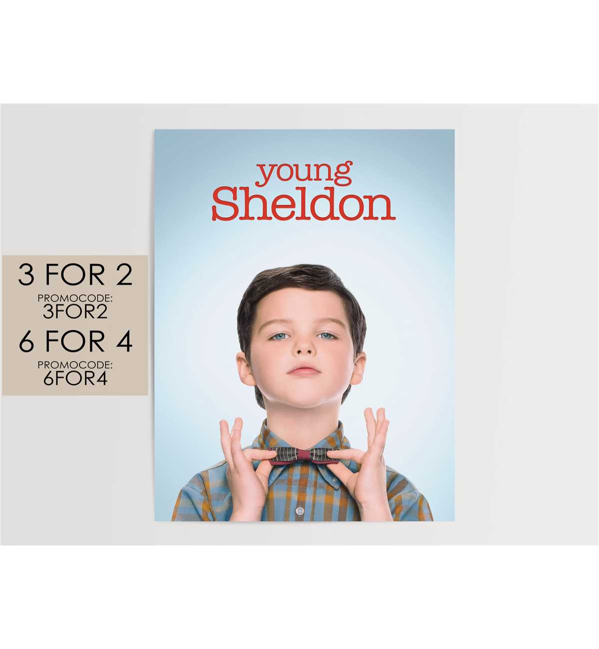 Young Sheldon Poster - TV Movie Poster Art - Inspire Uplift