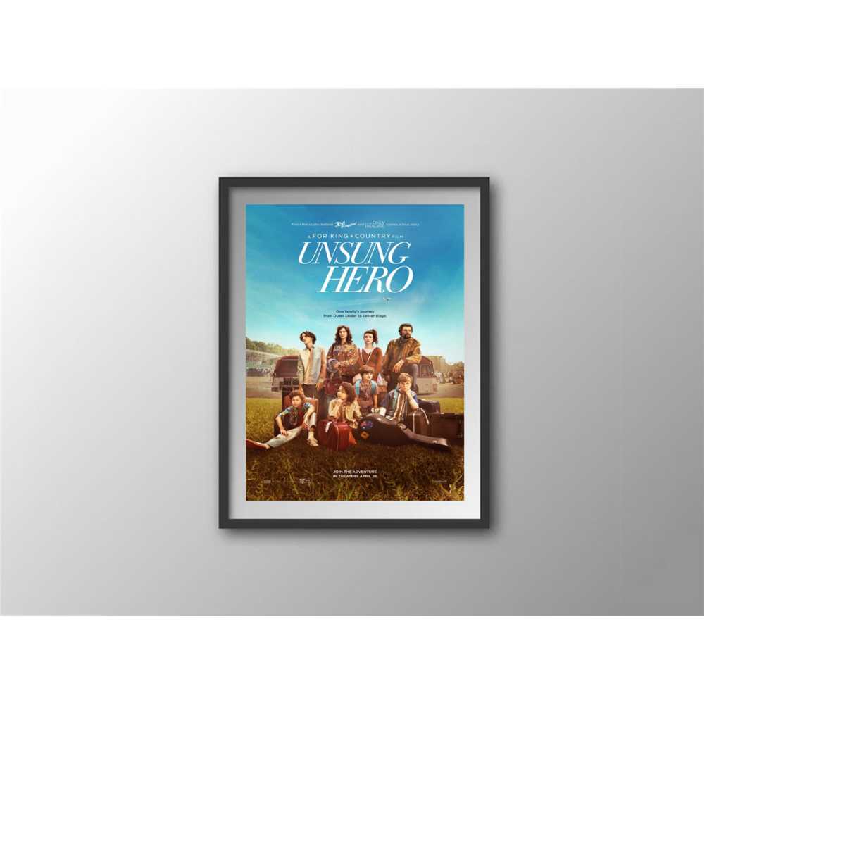 Unsung Hero Movie Art Print for Vintage Home Decor - Inspire Uplift