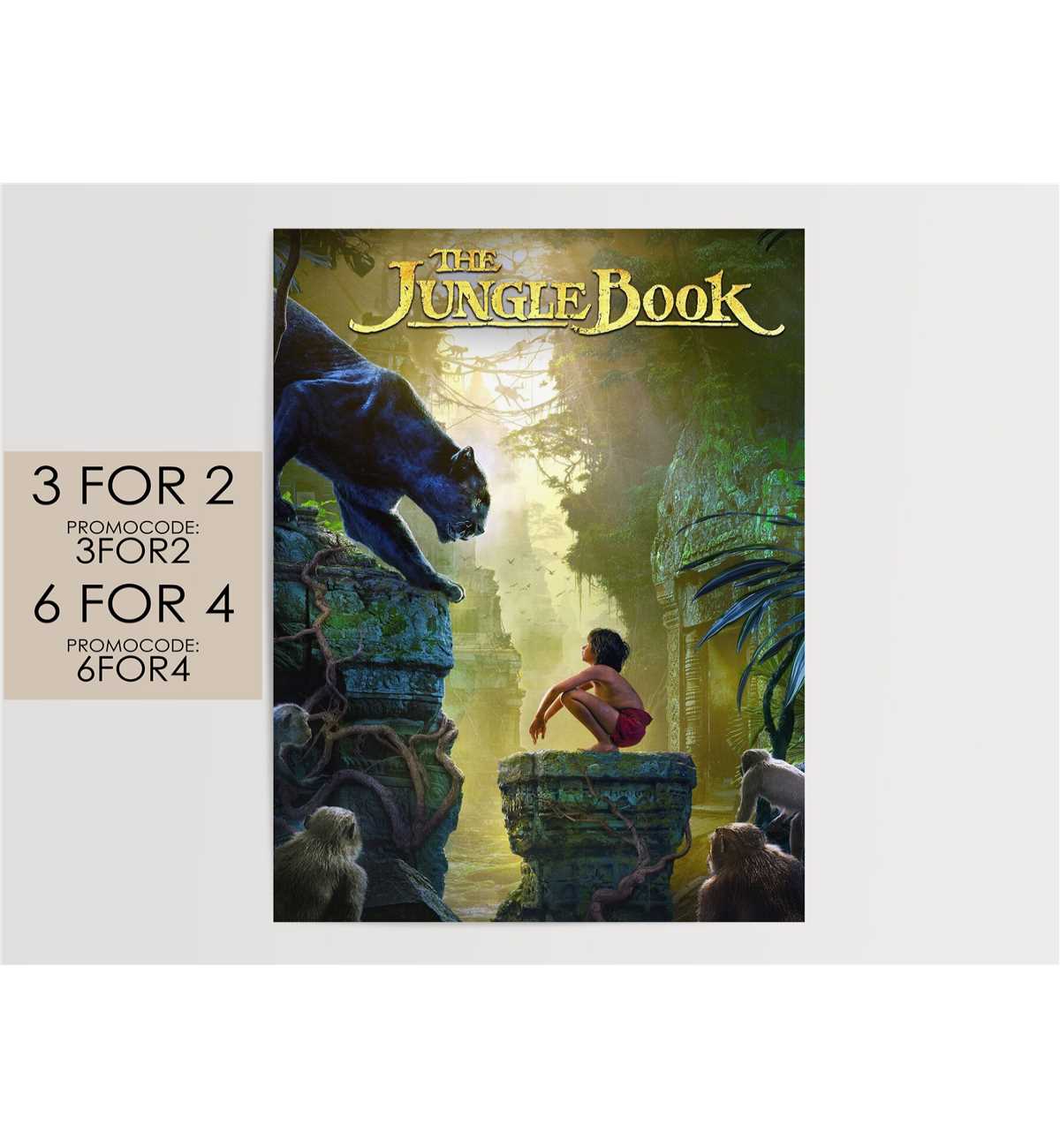 The Jungle Book 2016 Poster - Disney Pixar - Inspire Uplift