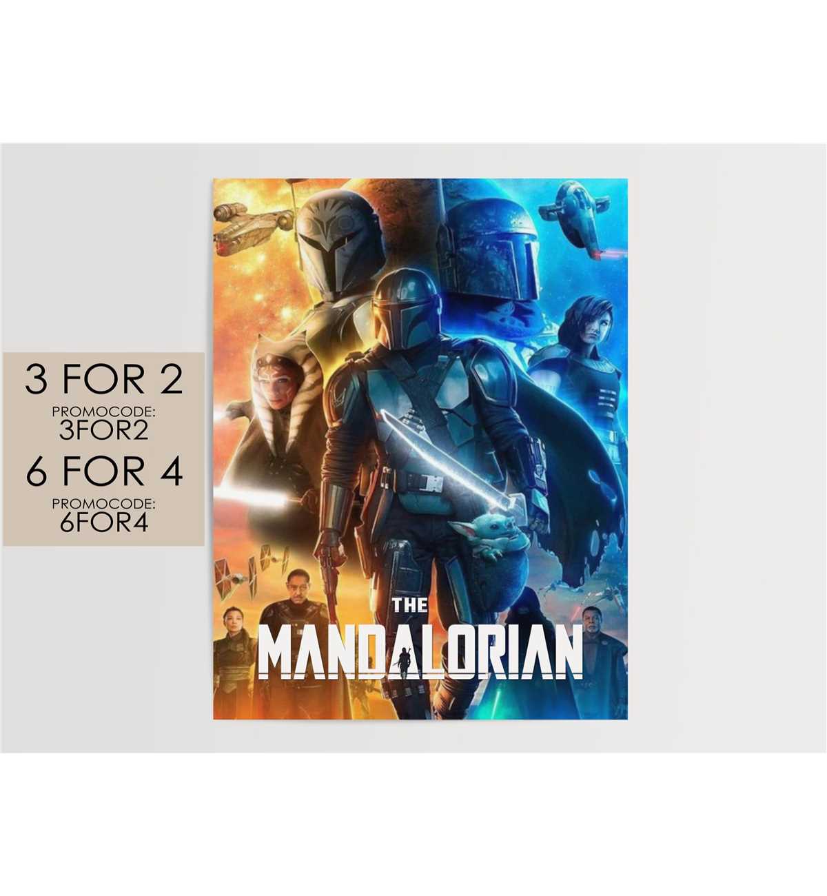 The Mandalorian Star Wars Poster - TV Movie | Inspire Uplift