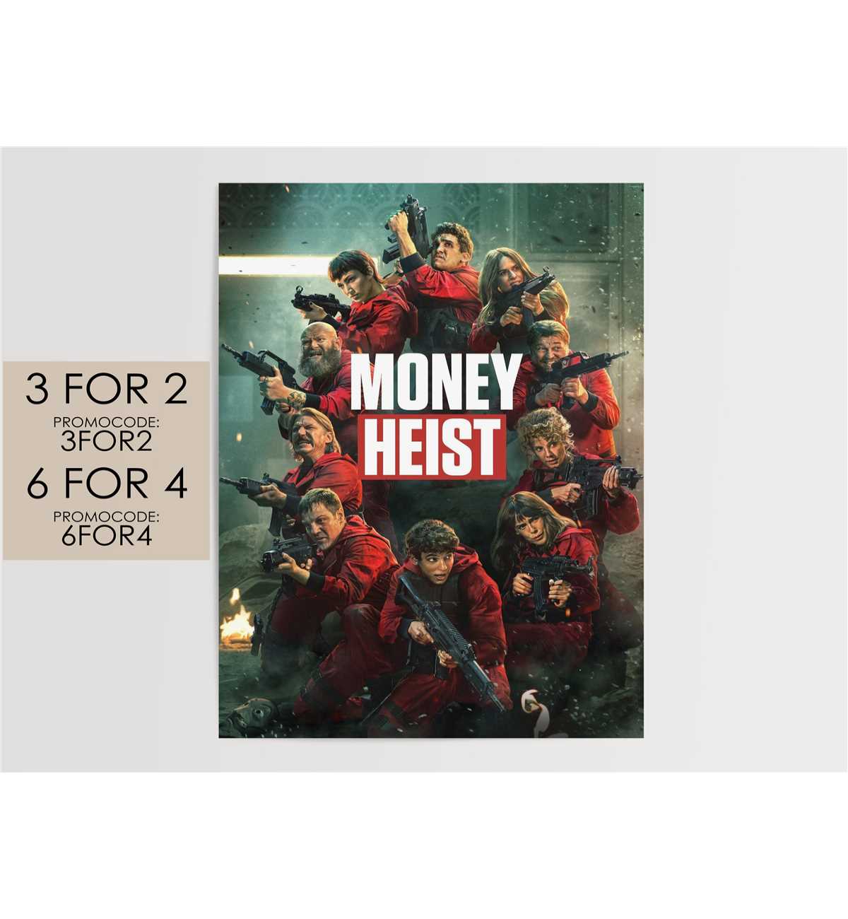 Money Heist Poster - TV Movie Poster Art | Inspire Uplift