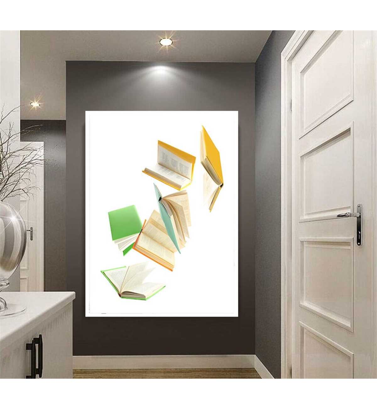 Library canvas, surreal library art, books canvas, books | Inspire Uplift