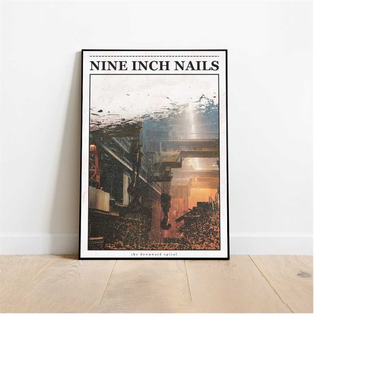 Nine Inch Nails Poster Music Wall Art Nine Inch Nails Prin | Inspire Uplift