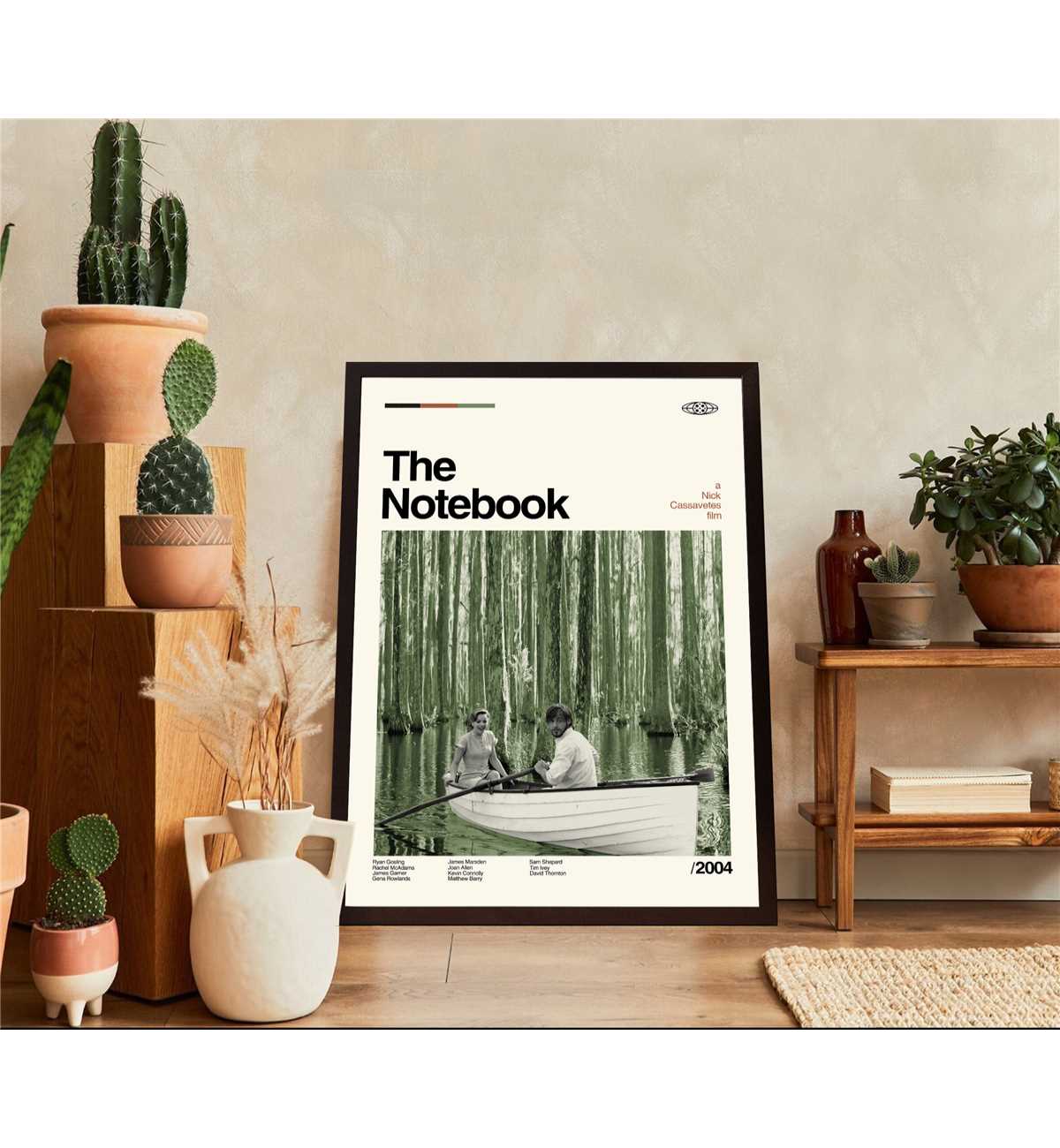 The Notebook Movie Poster, Minimalist Movie Poster, Retro | Inspire Uplift