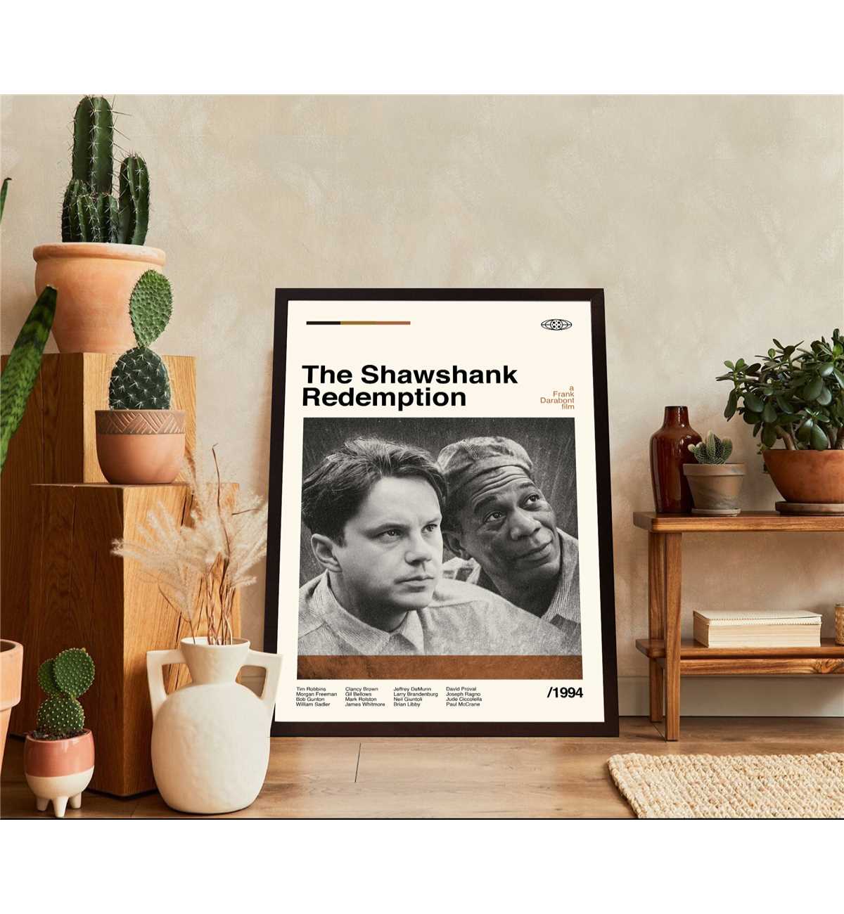 The Shawshank Redemption Poster, Frank Darabont Film, Retro | Inspire Uplift