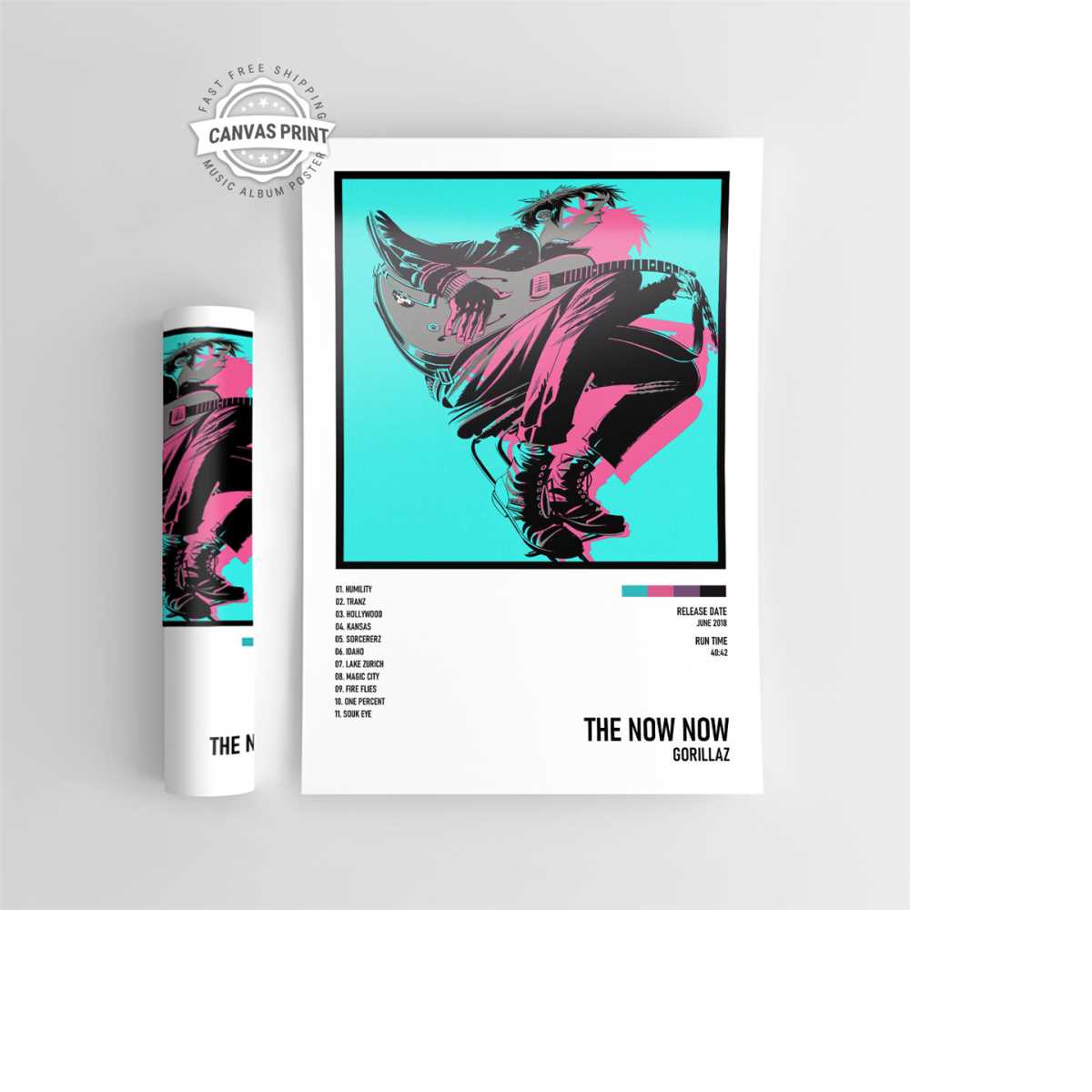 Gorillaz Poster, The Now Now Poster / High Quality Music Cov | Inspire ...