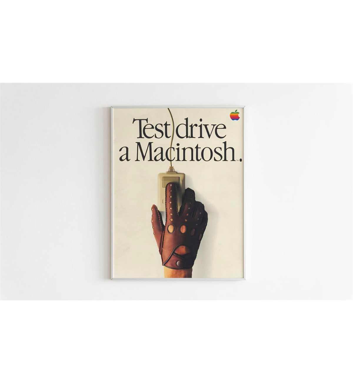 Apple "Test Drive A Macintosh" Advertising Poster, 80s | Inspire Uplift